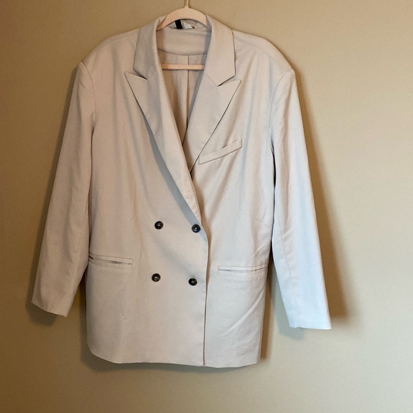 Divided | Jackets & Coats | Hm Divided Oversized Cream Blazer Medium ...